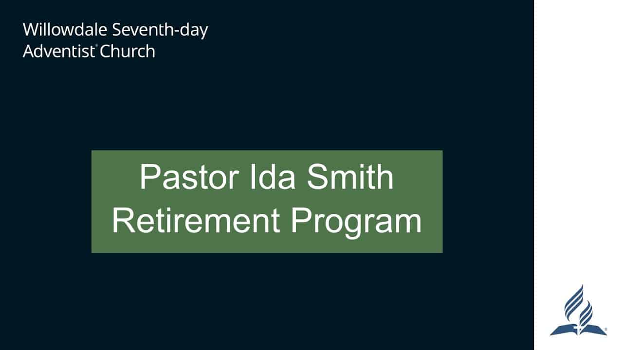 Watch the Retirement Program for Pastor Ida